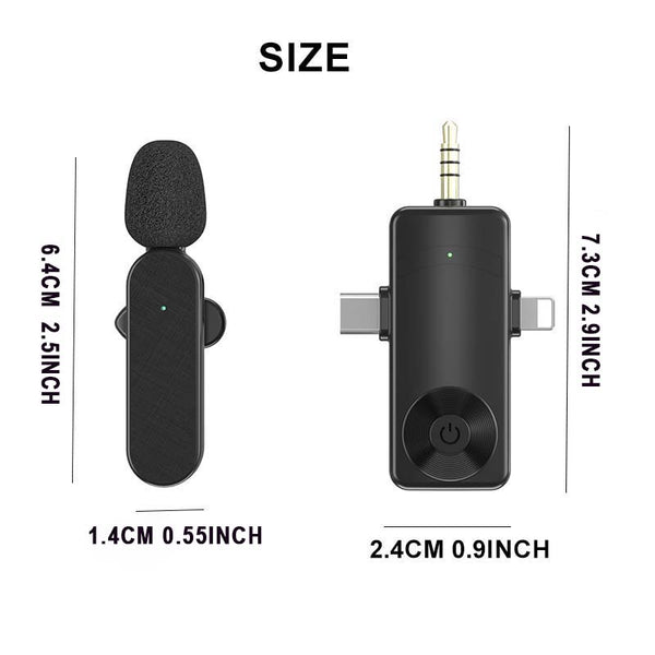 Lewinner Wireless Microphone 4Pcs, Three In One Receiver, Supports Maj ...